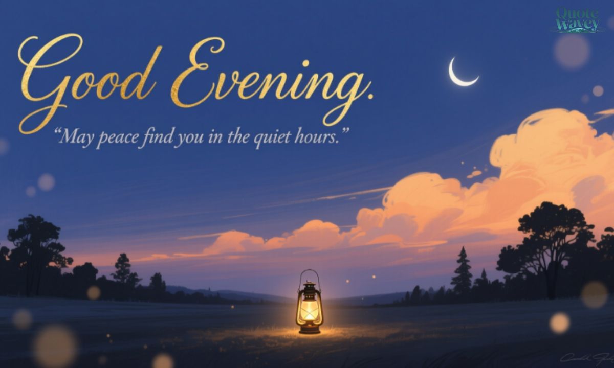 150+ Heartfelt Good Evening Quotes to Brighten Your Night